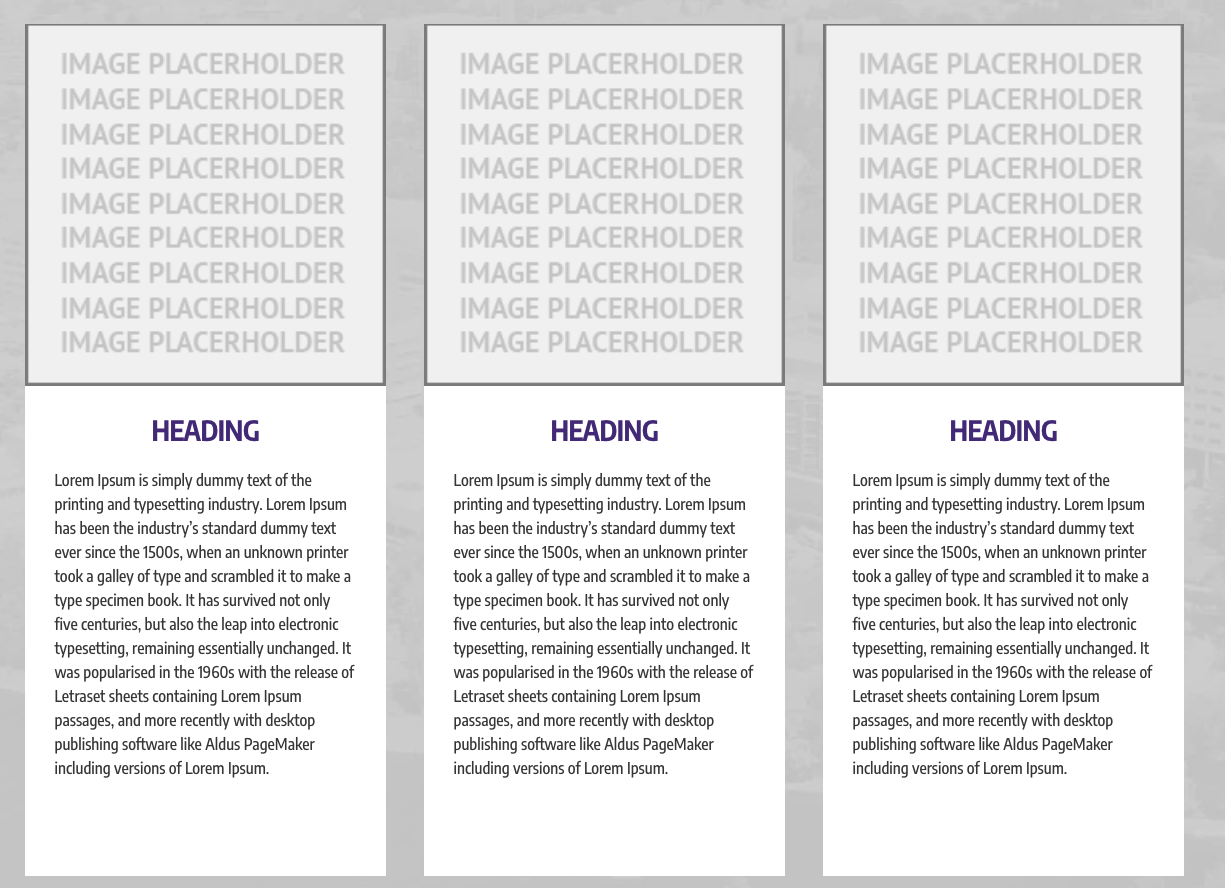 Three Columns - Images & Text - Gray Background - NW GWEC